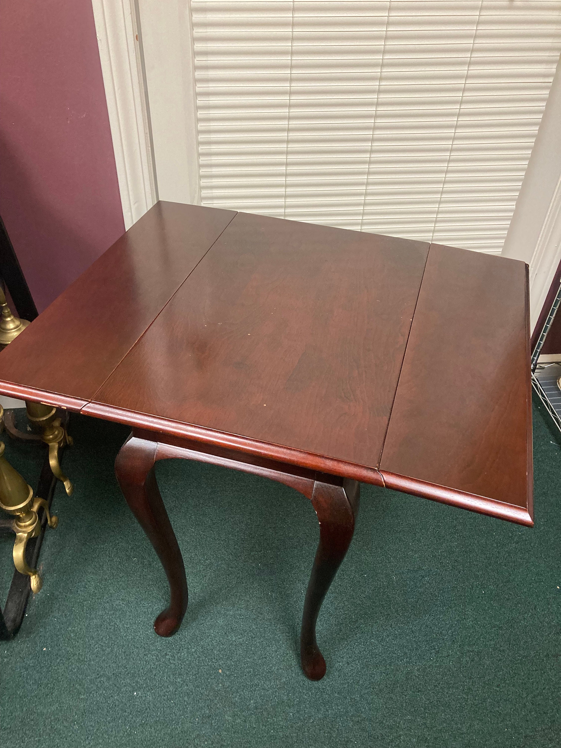 The Bombay Company Double Folding End Table / Mahogany Wood VTG 1960s ...