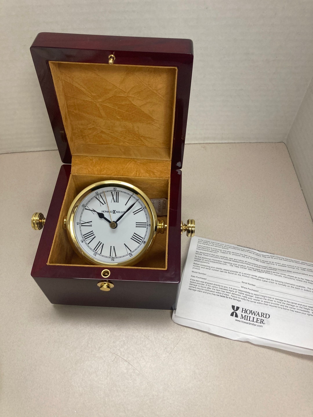 Howard Miller - Baileyrosewood Table TOP Clock - 645443 - Etsy