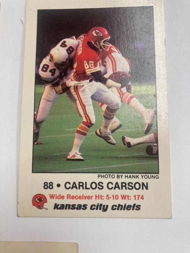 1983 Vintage Kansas City Chiefs Football Cards / Local Collectable ...