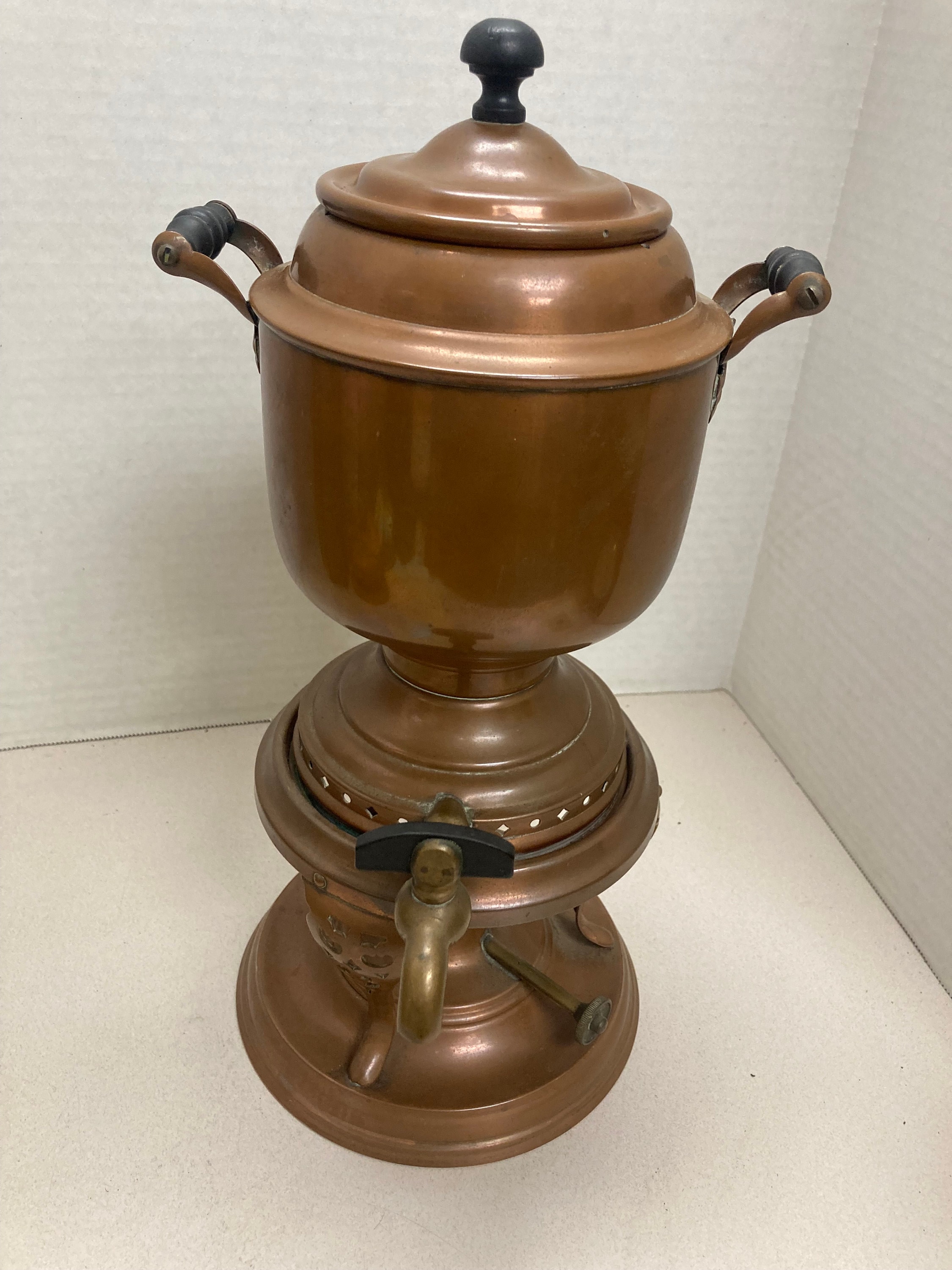 Antique Copper Manning & Bowman Co Percolator Coffee Pot / Meteor 7793 ...