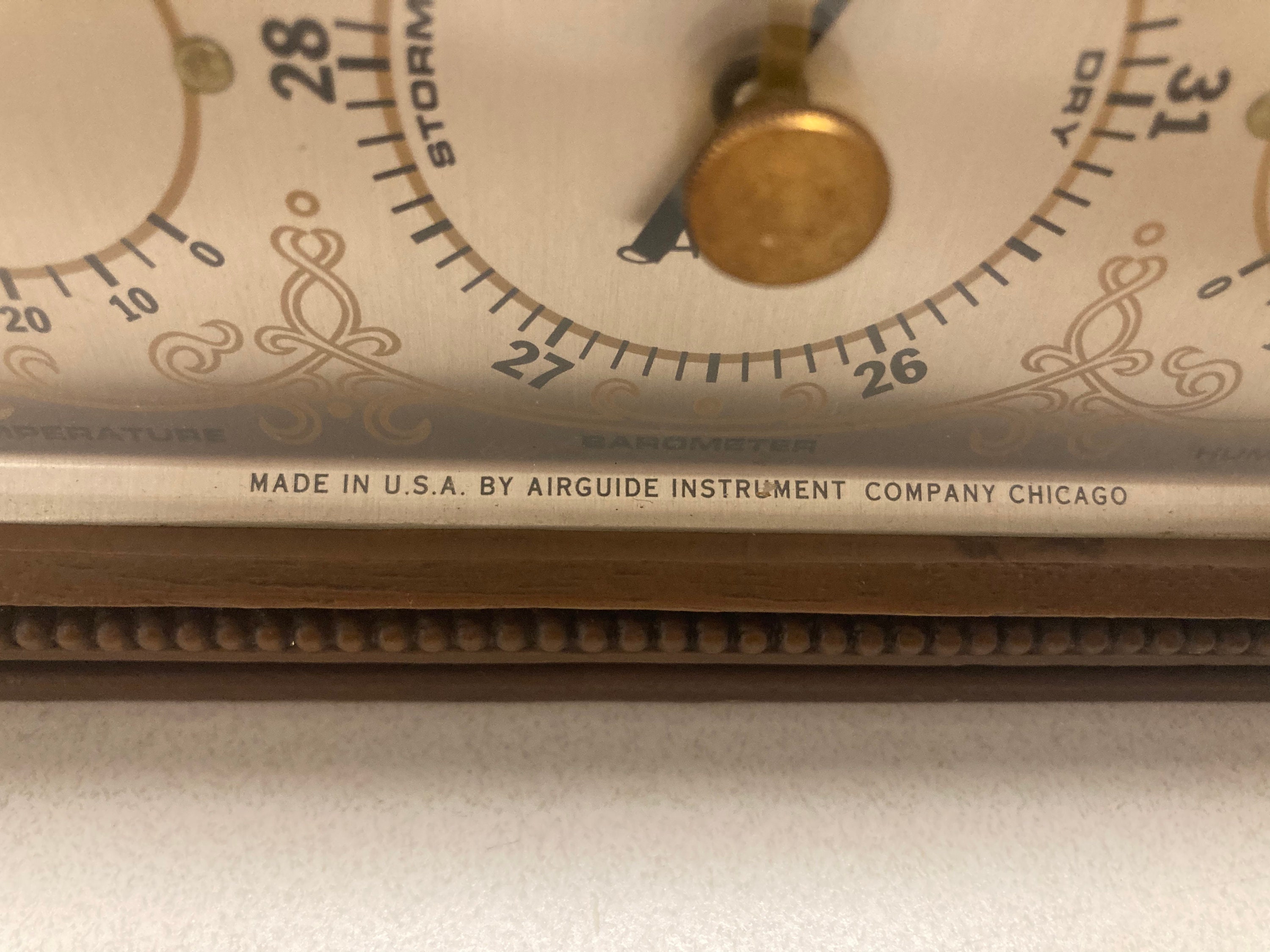 Vtg Airguide Weather Station Bakelite / Airguide Instrument Company ...