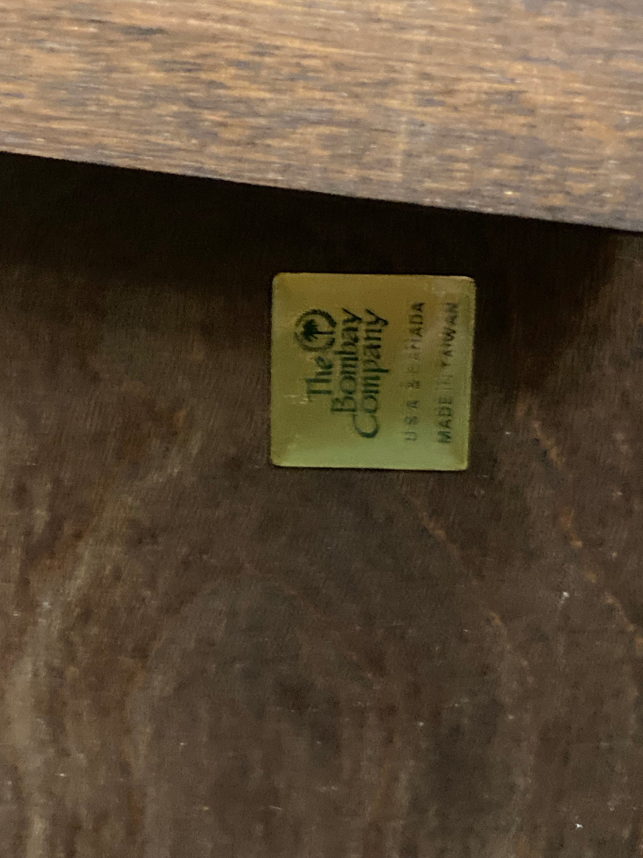 The Bombay Company Double Folding End Table / Mahogany Wood VTG 1960s ...