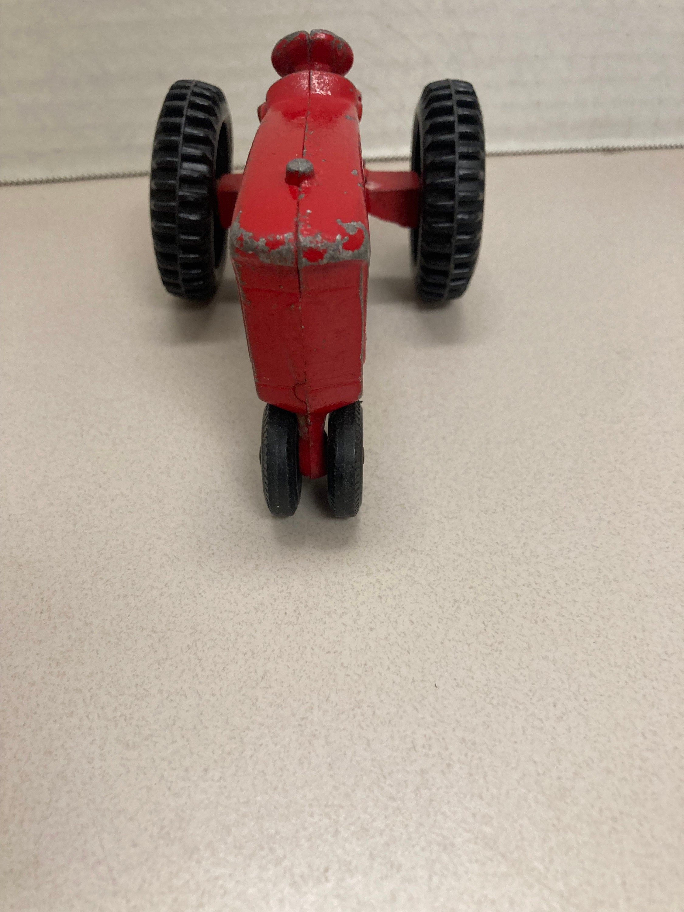 Vintage 1950s Die-cast Metal Red Tractor - Etsy