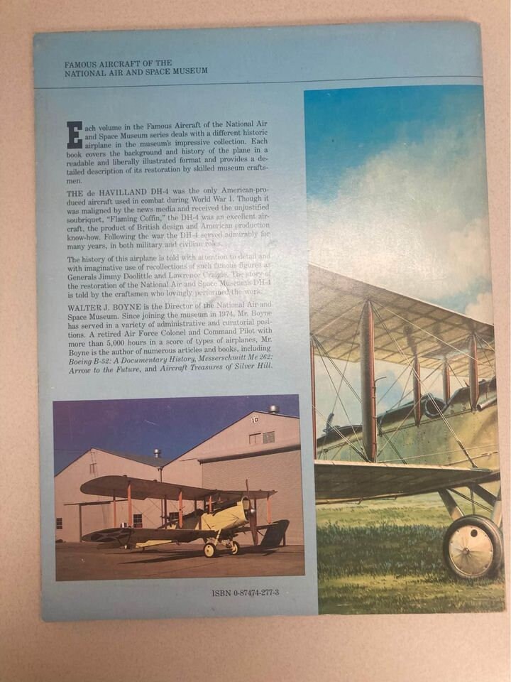 De Havilland Dh-4 From Flaming Coffin to Living Legend / First Edition ...