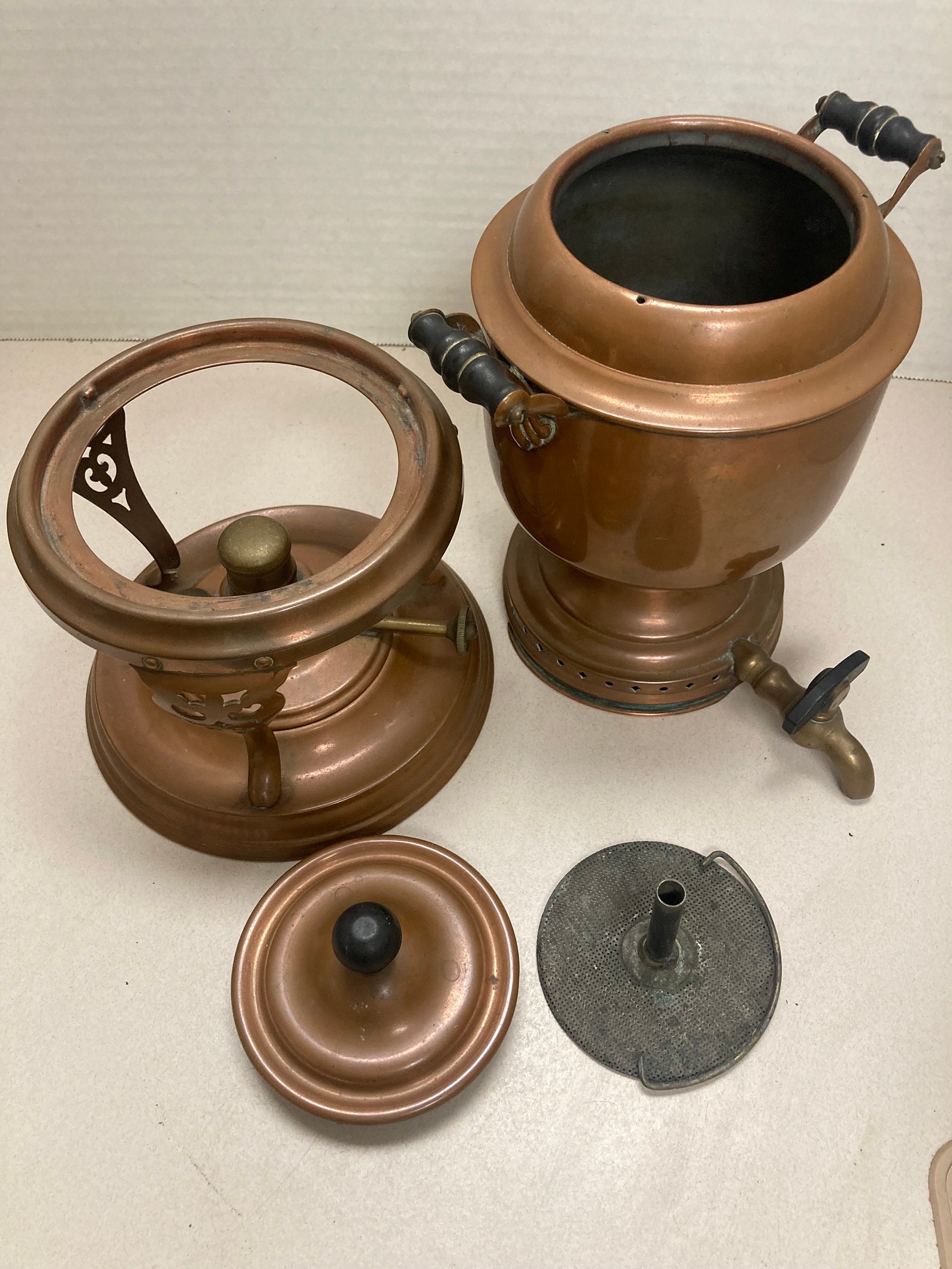 Antique Copper Manning & Bowman Co Percolator Coffee Pot / Meteor 7793 ...