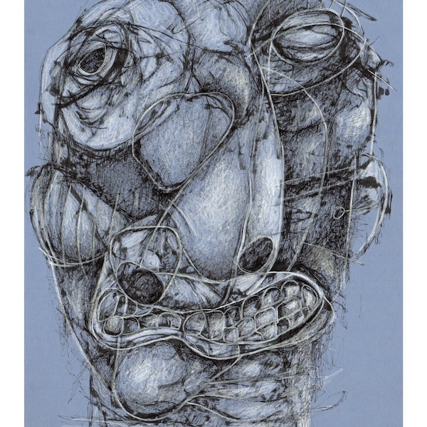 Abstract Male Figure - Etsy