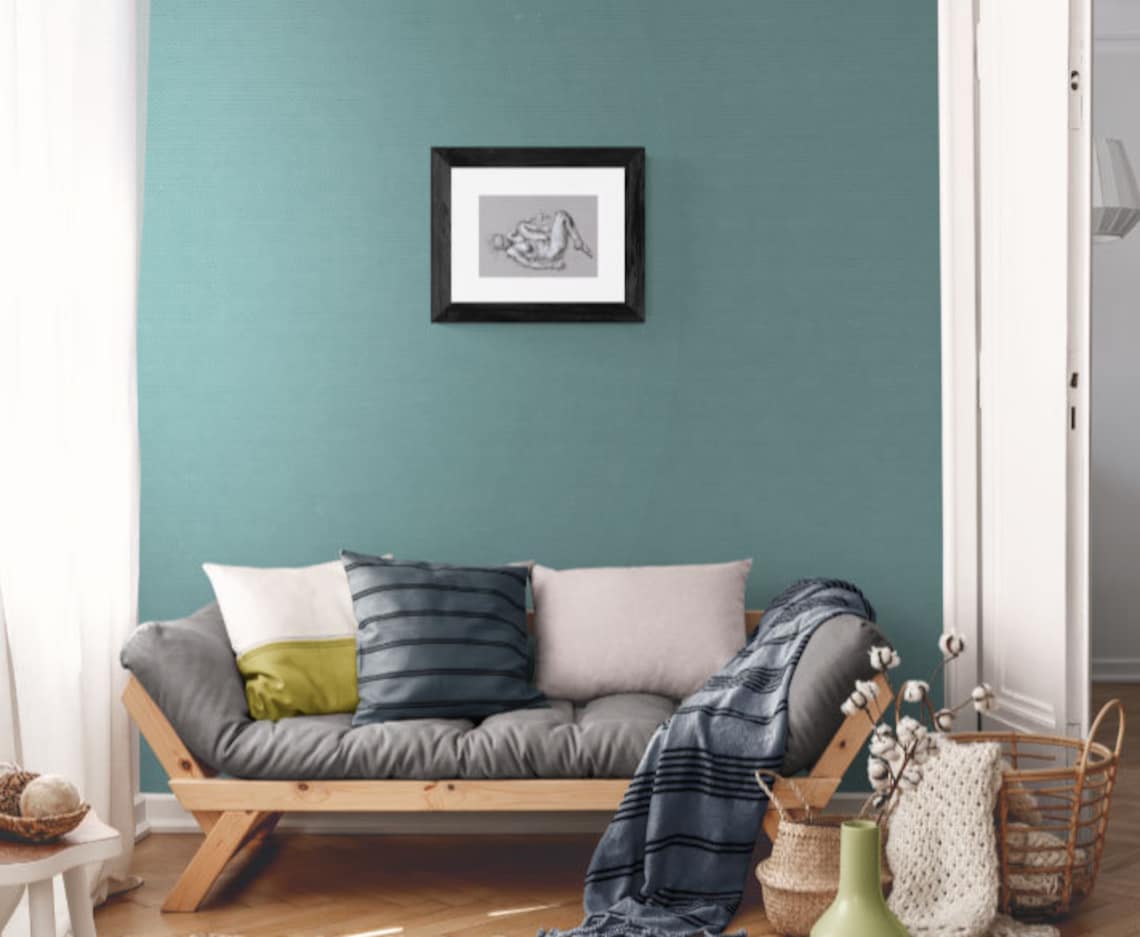 Art Print. Pencil Figurative Study. Female Life Model Drawing. Erotic ...