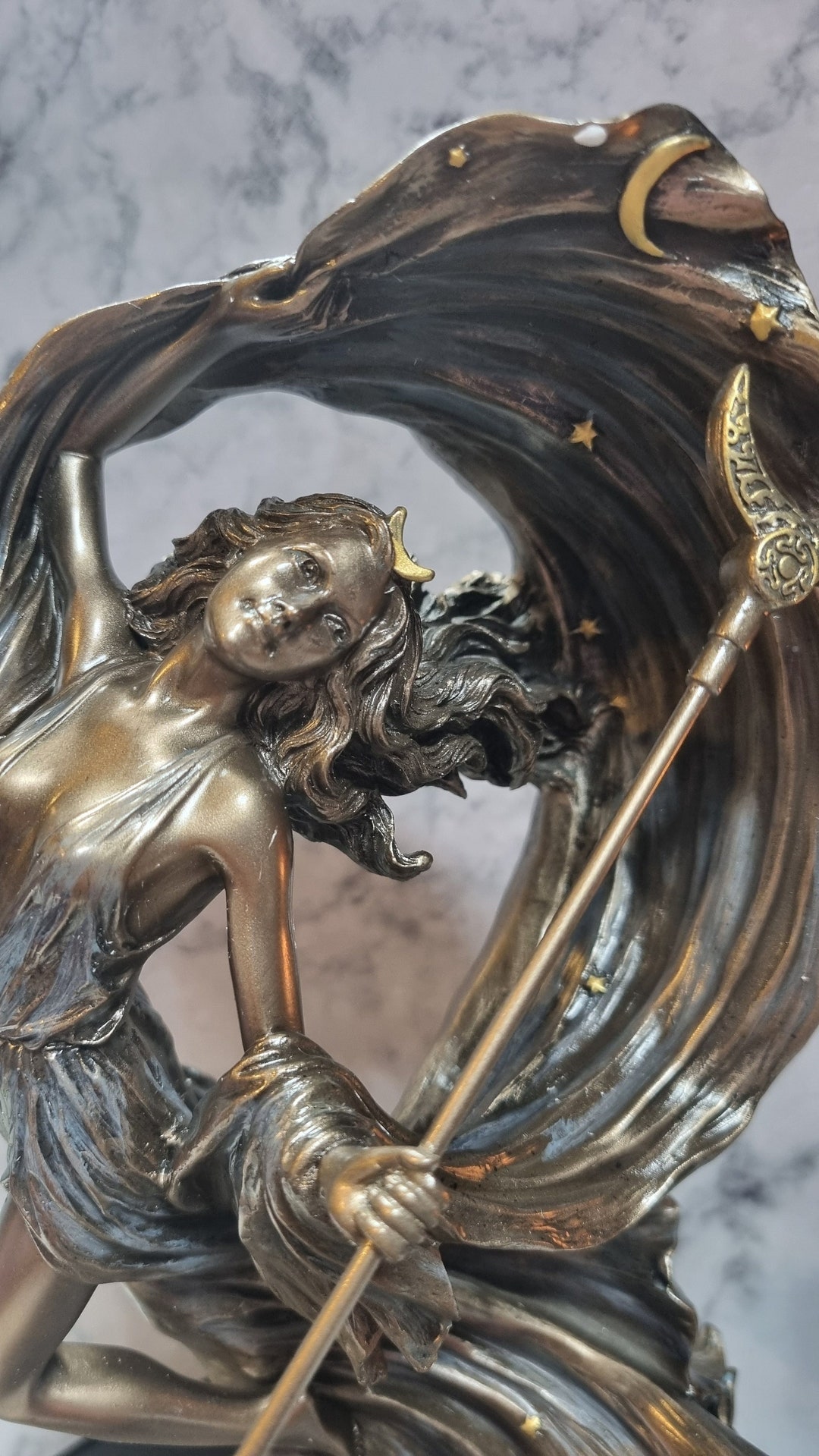 Nyx the Primordial Goddess of the Night Ornate Statue - Etsy