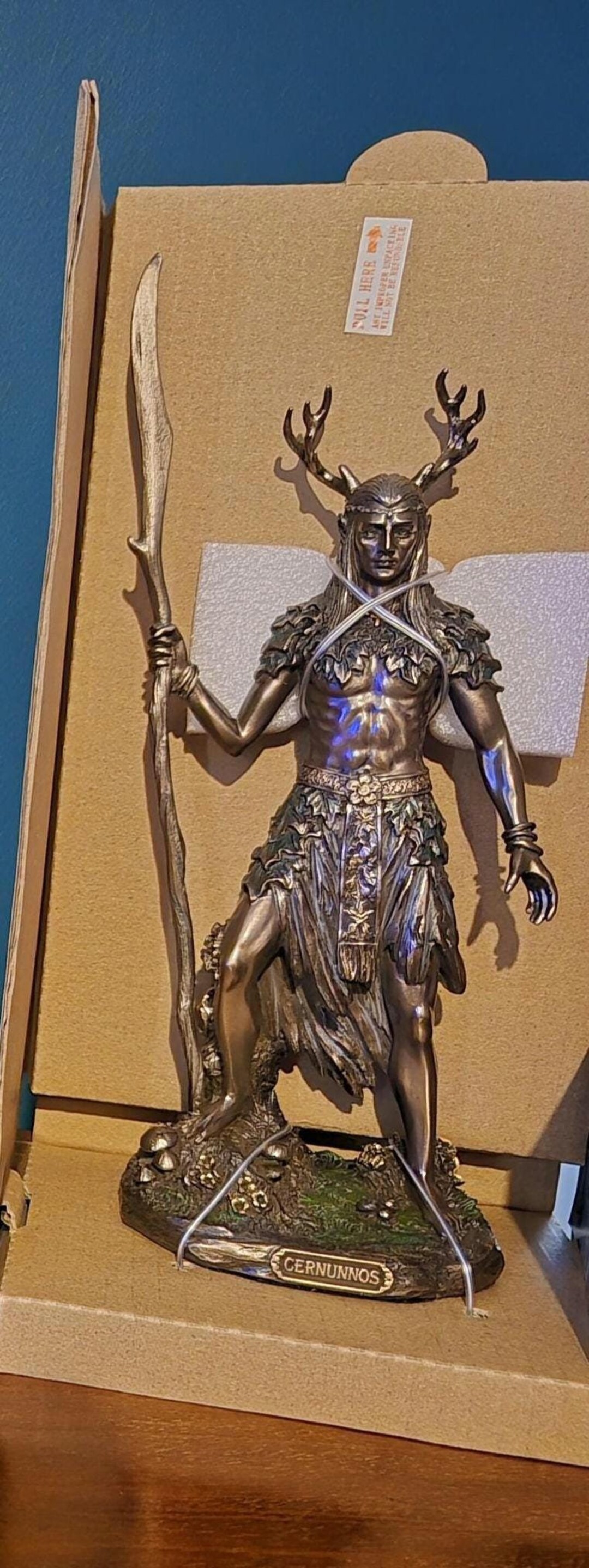 Cernunnos, the Horned God - Ornate Statue - Etsy