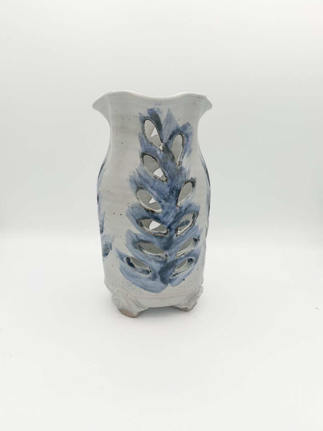 Vintage Studio Pottery, Vase, Lantern Candleholder Luminary, Signed ...