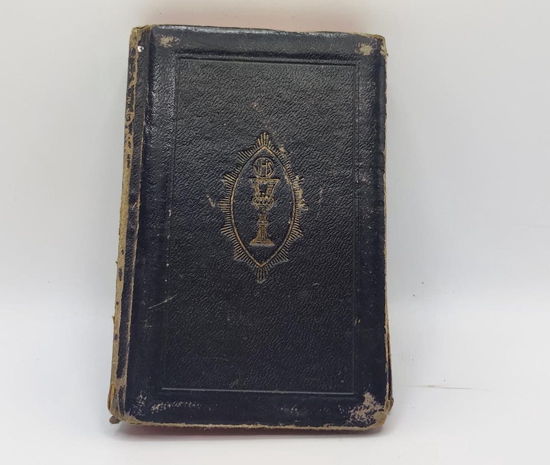 Small Antique French Catholic Prayer Book in Black Leather. - Etsy