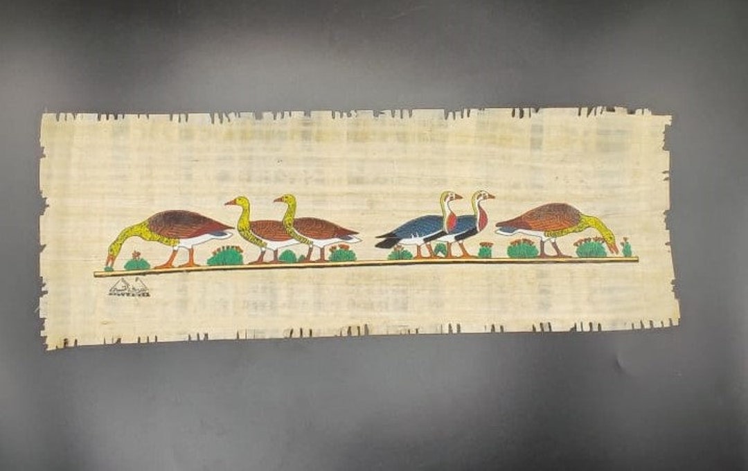 Egyptian Papyrus Hand-painted Meidum Geese - Etsy