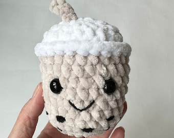 Crochet Pattern for Bubble Tea Boba Keychain (Download Now) - Etsy