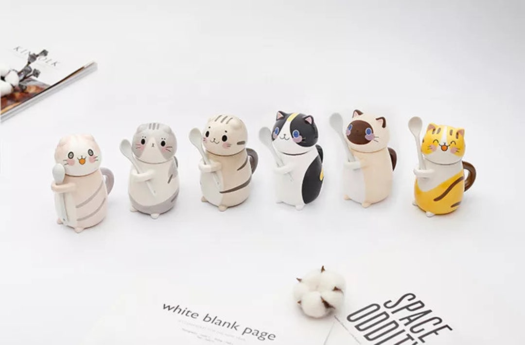 Hand Held Coffee Cup. Cute Drink Cup. Ceramic Cup. Cat Shaped - Etsy