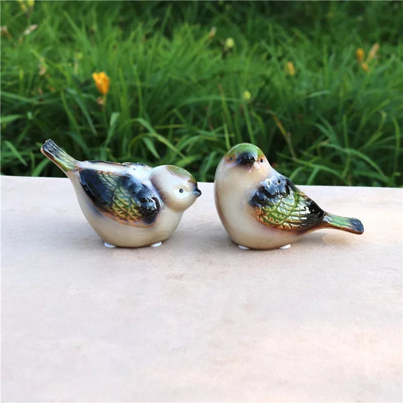 Set of Two Ceramic Birds Decorative Ceramic Birds Ceramic - Etsy Australia