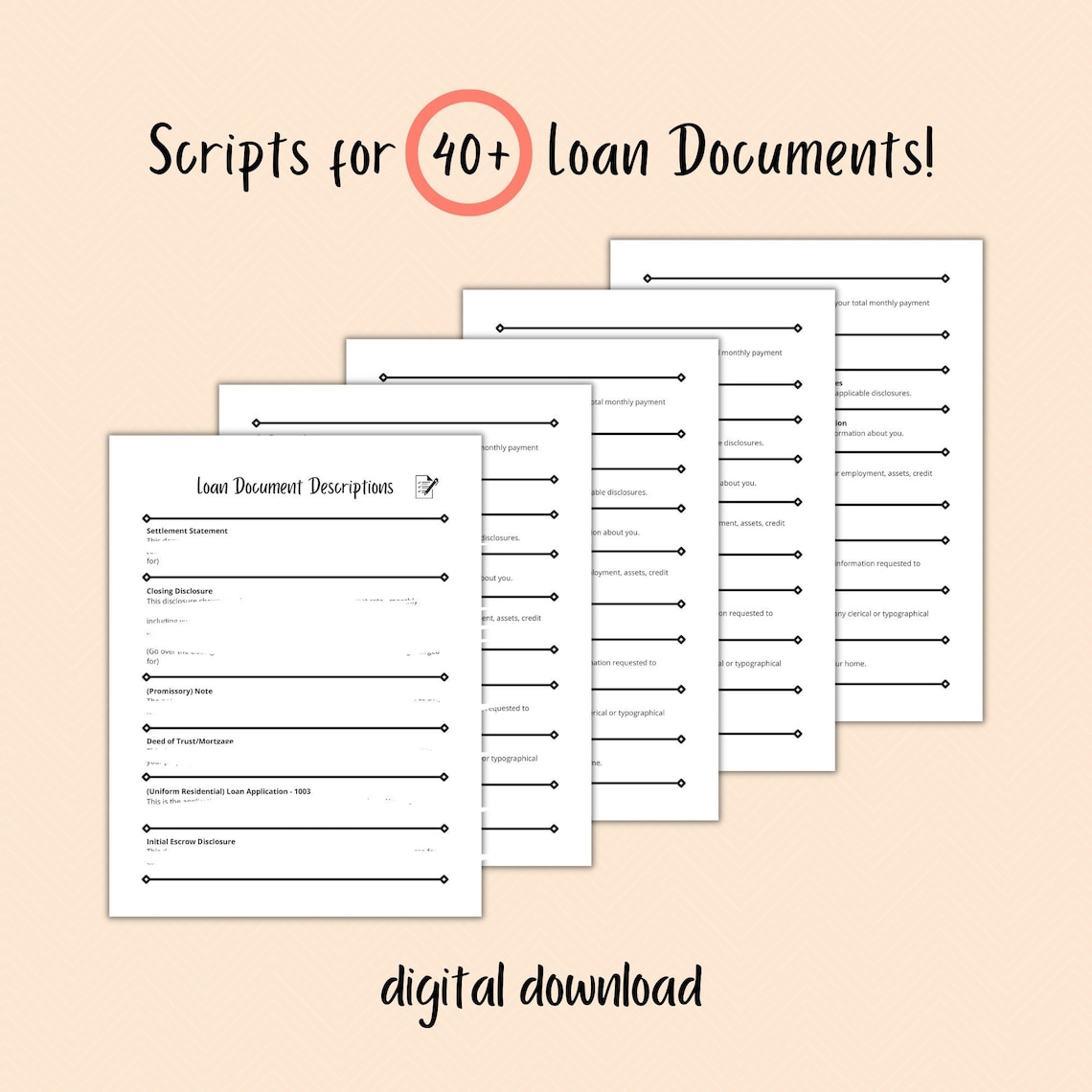 SCRIPTS to 40+ Loan Documents for Loan Signing Agents - Notary Signing ...