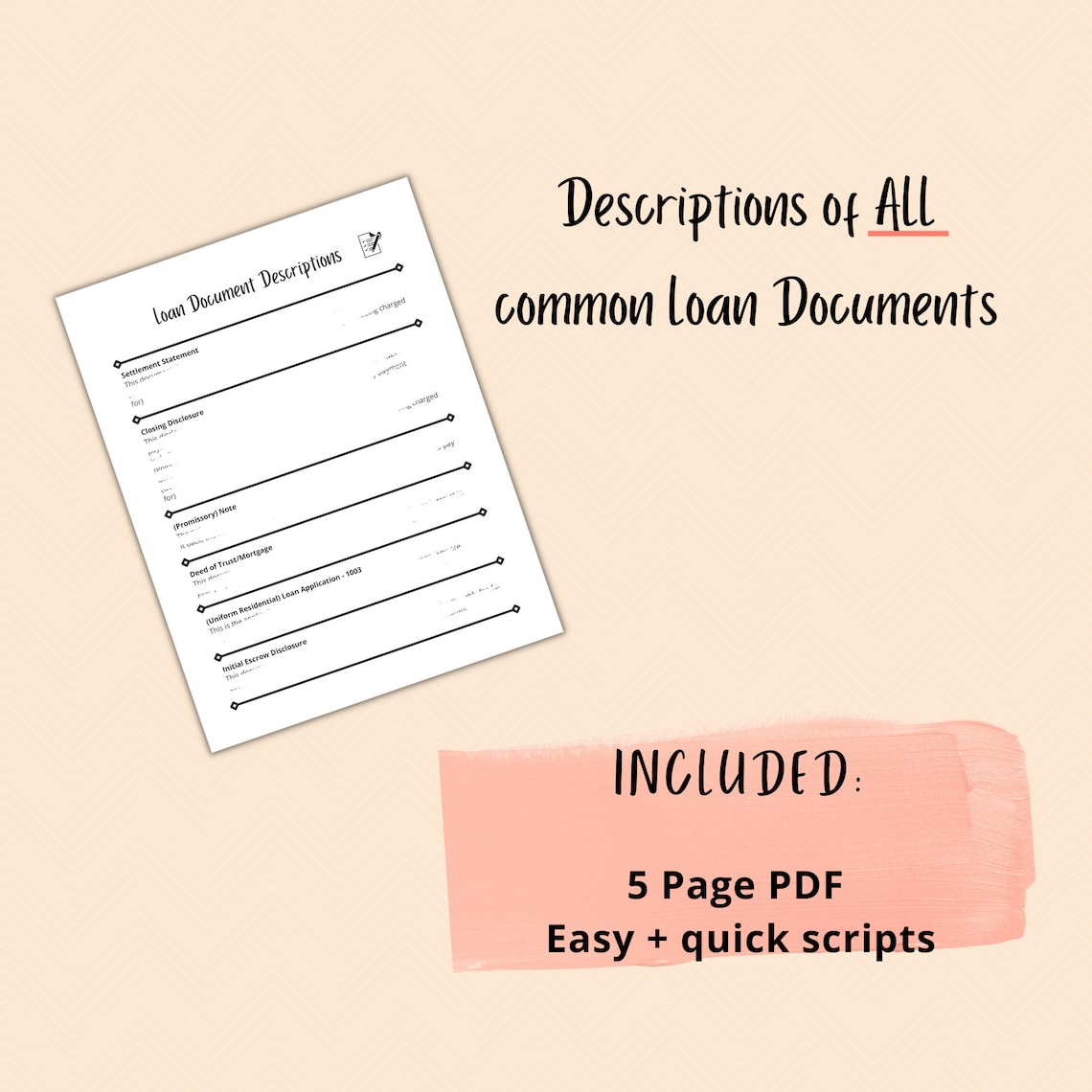 SCRIPTS to 40+ Loan Documents for Loan Signing Agents - Notary Signing ...