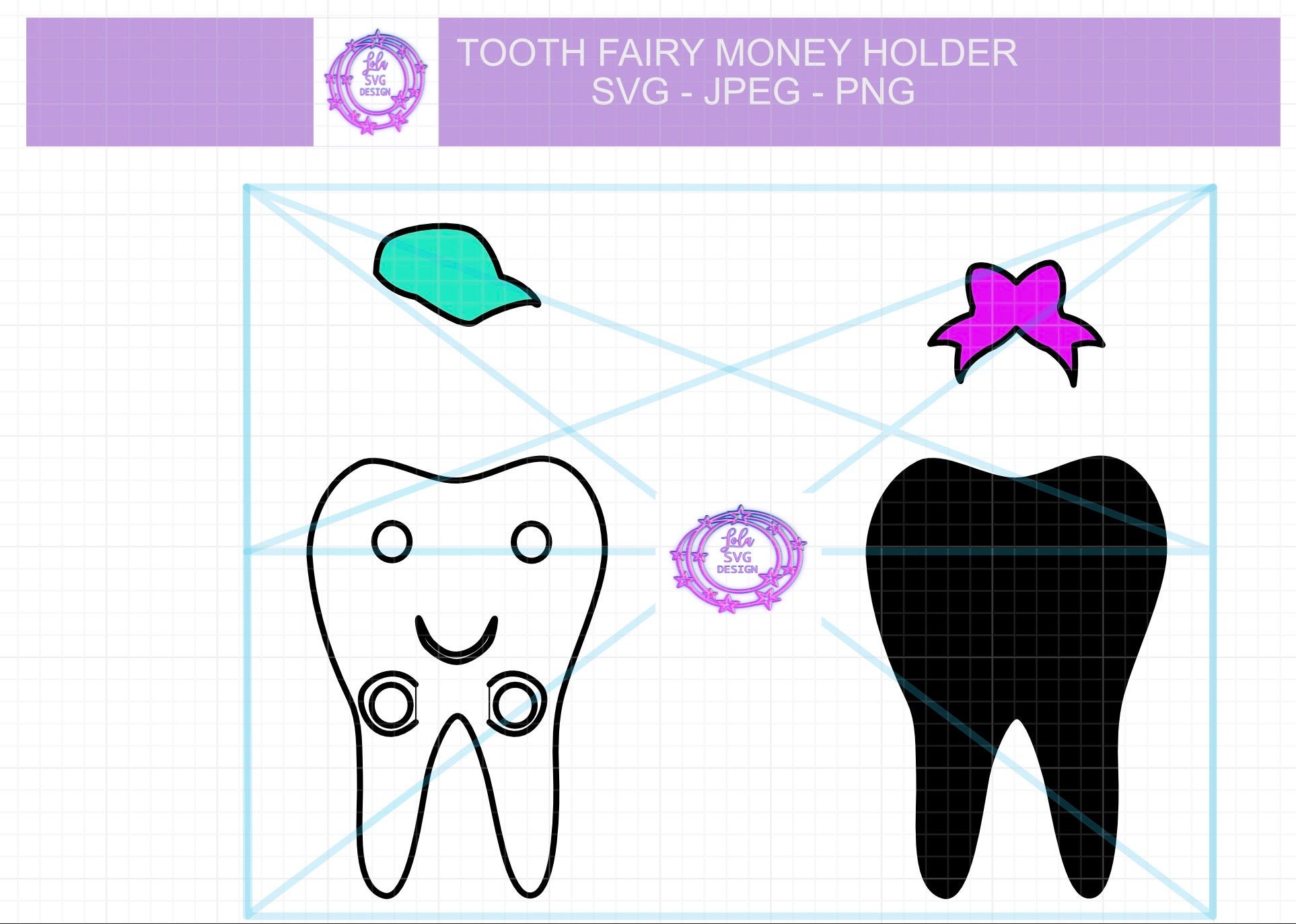 Tooth Fairy Cut File Svg Cricut Tooth Fairy Tooth Ticket Template - Etsy