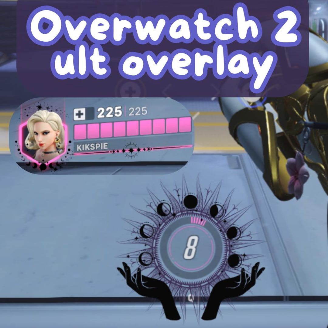 Occult Black Goth Ult & Healthbar Overlay | Overwatch 2 | Gothic ...