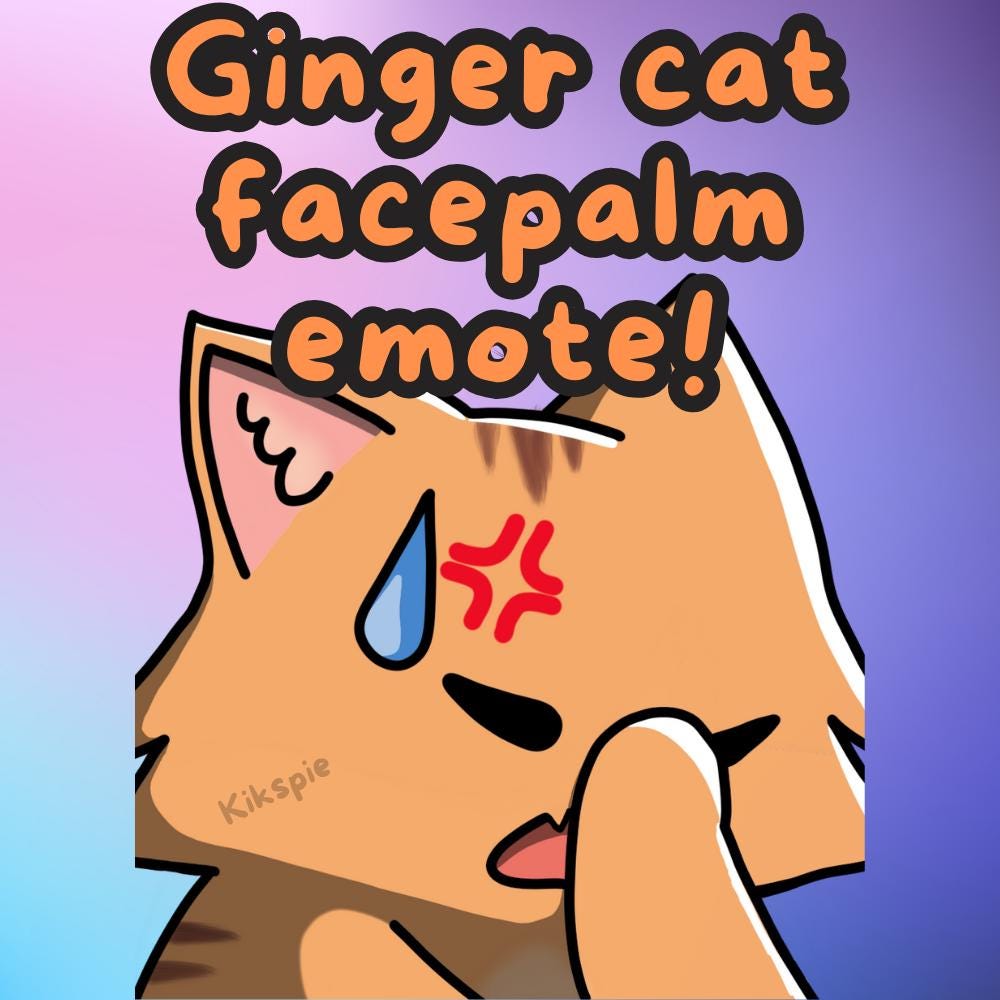 Facepalm Cat Emoji