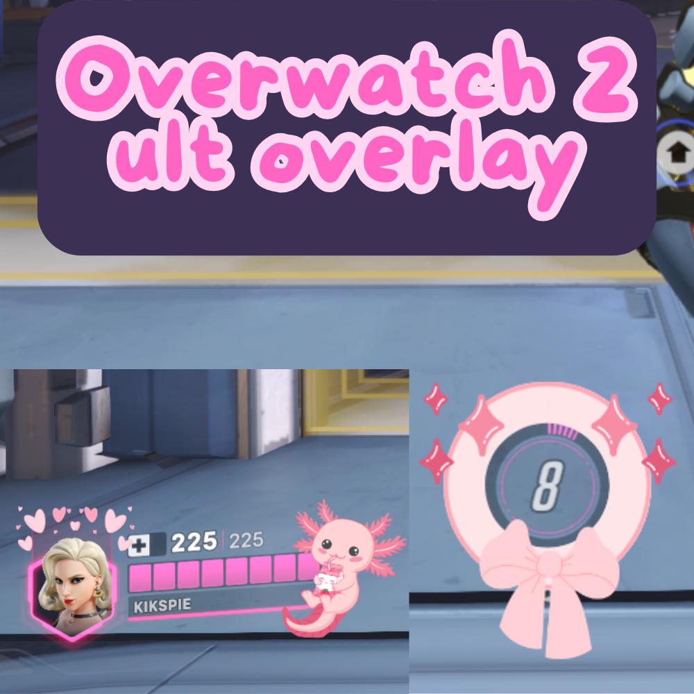 Axolotl Cute Pink Ult and Portrait Overlay | Overwatch 2 | Kawaii ...