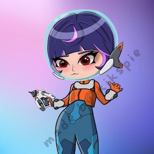 Cute Juno Chibi Base Png Tuber for Twitch/discord | Vtuber | Overwatch ...