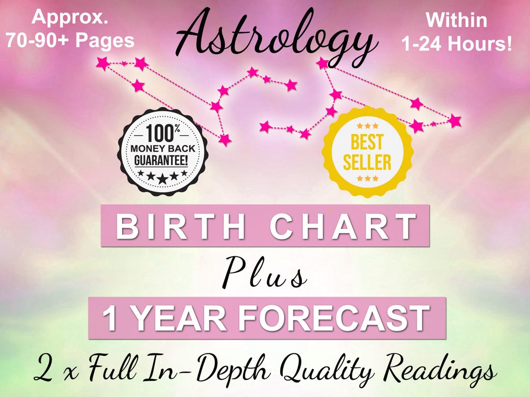 Astrology Reading Birth Chart Report 1 Year Forecast, 12 Month ...