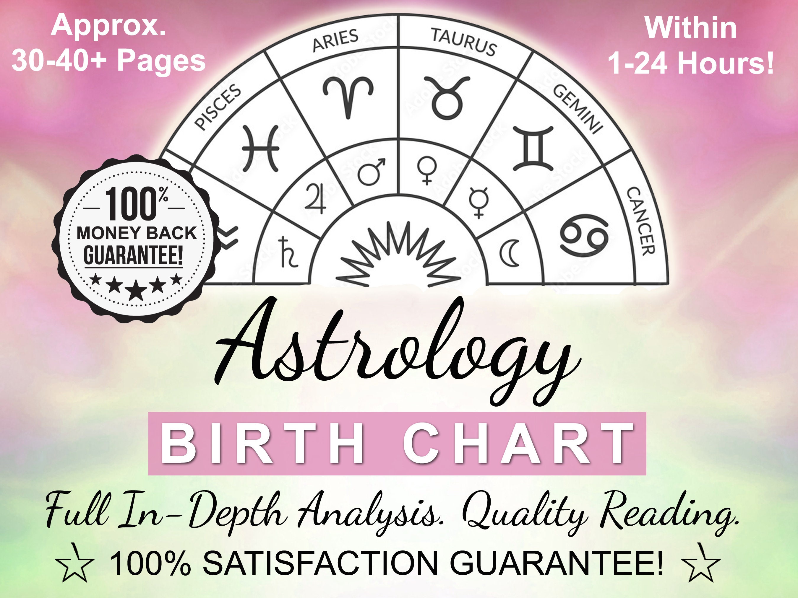Astrology Reading Birth Chart Report Natal Chart Reading - Etsy