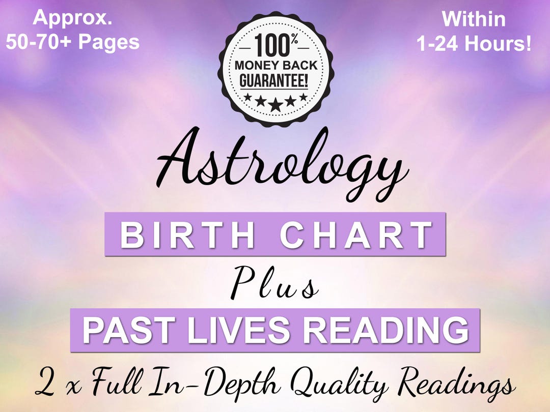 Past Lives Reading Astrology Birth Chart Report, In-depth Birth Reading ...