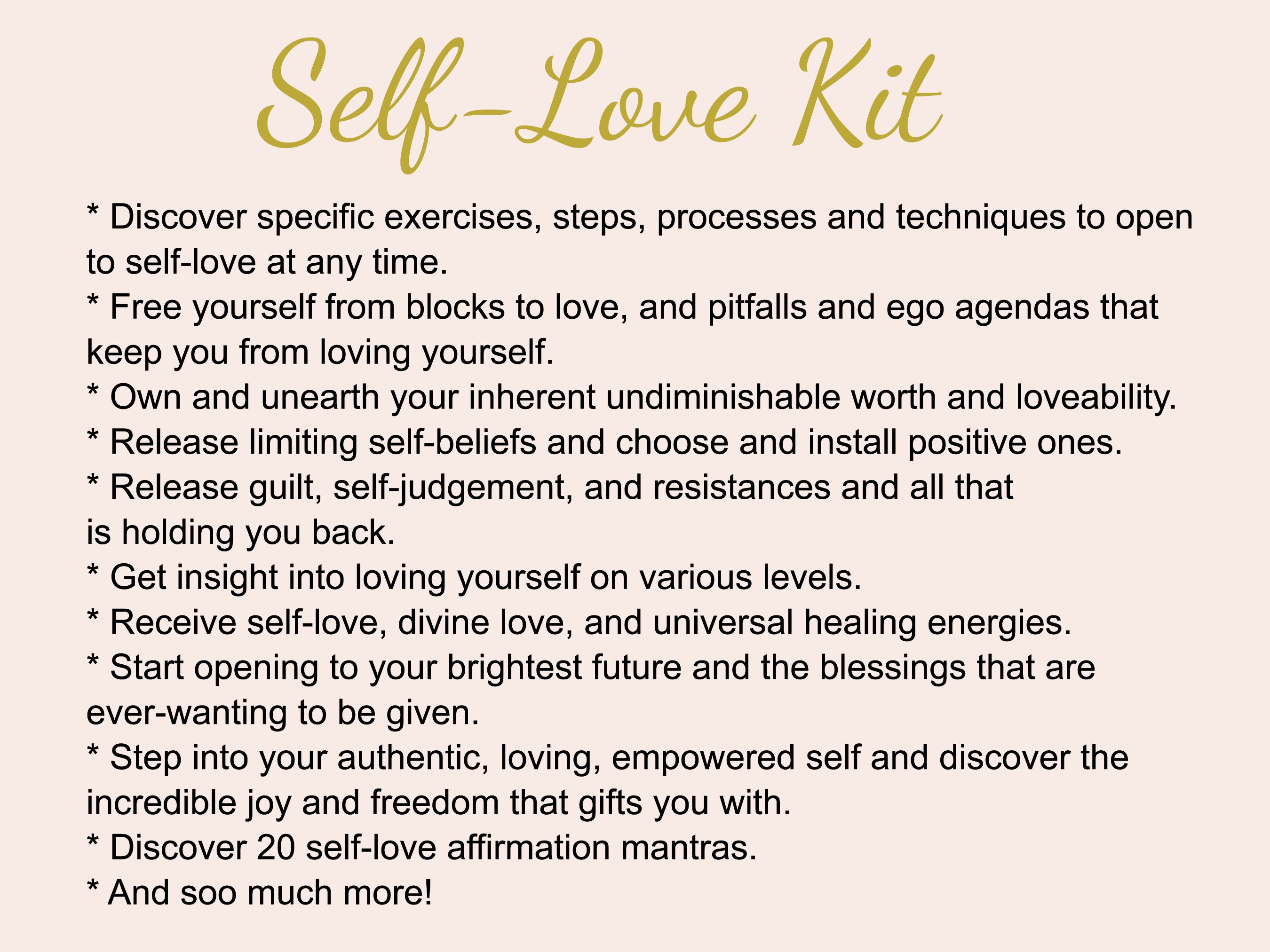 Self Love Kit Affirmation Cards Self Care Mental Health - Etsy