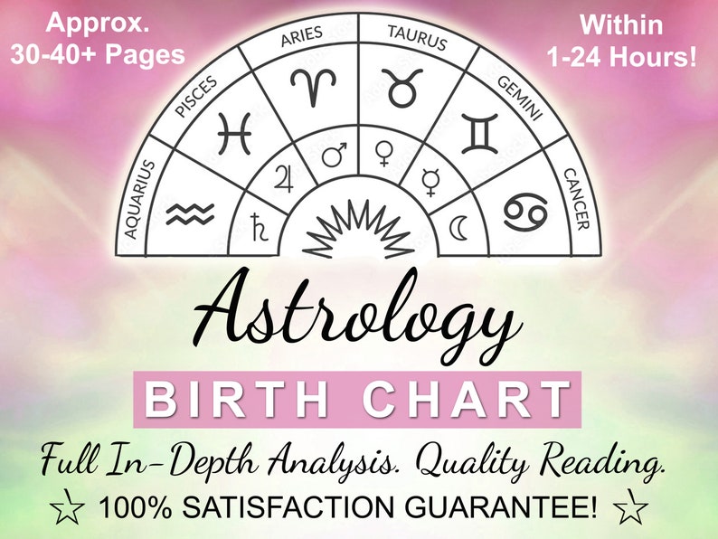 Astrology Reading Birth Chart Report Natal Chart Reading - Etsy