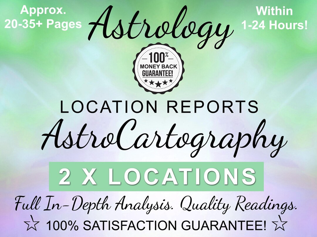 Astrocartography Location Astrology Reading, Relocation Report, Travel ...
