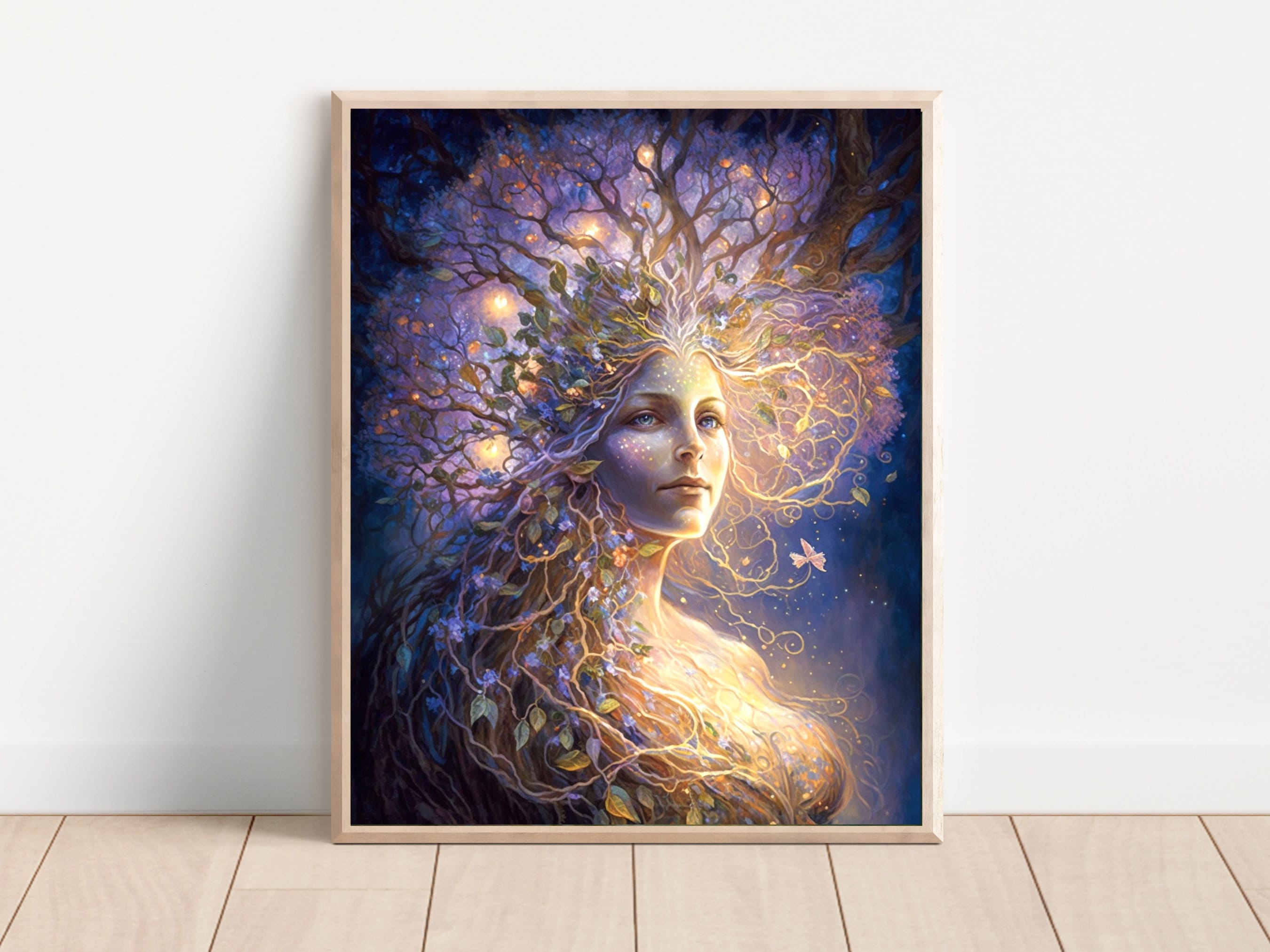 Gaia Goddess Wall Art Goddess Print Divine Feminine Art - Etsy