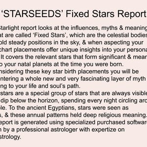 Birth Chart + Starseeds Report + 1 Year Forecast Astrology Readings ...