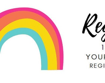 Rainbow Glitter Email Signature - Etsy