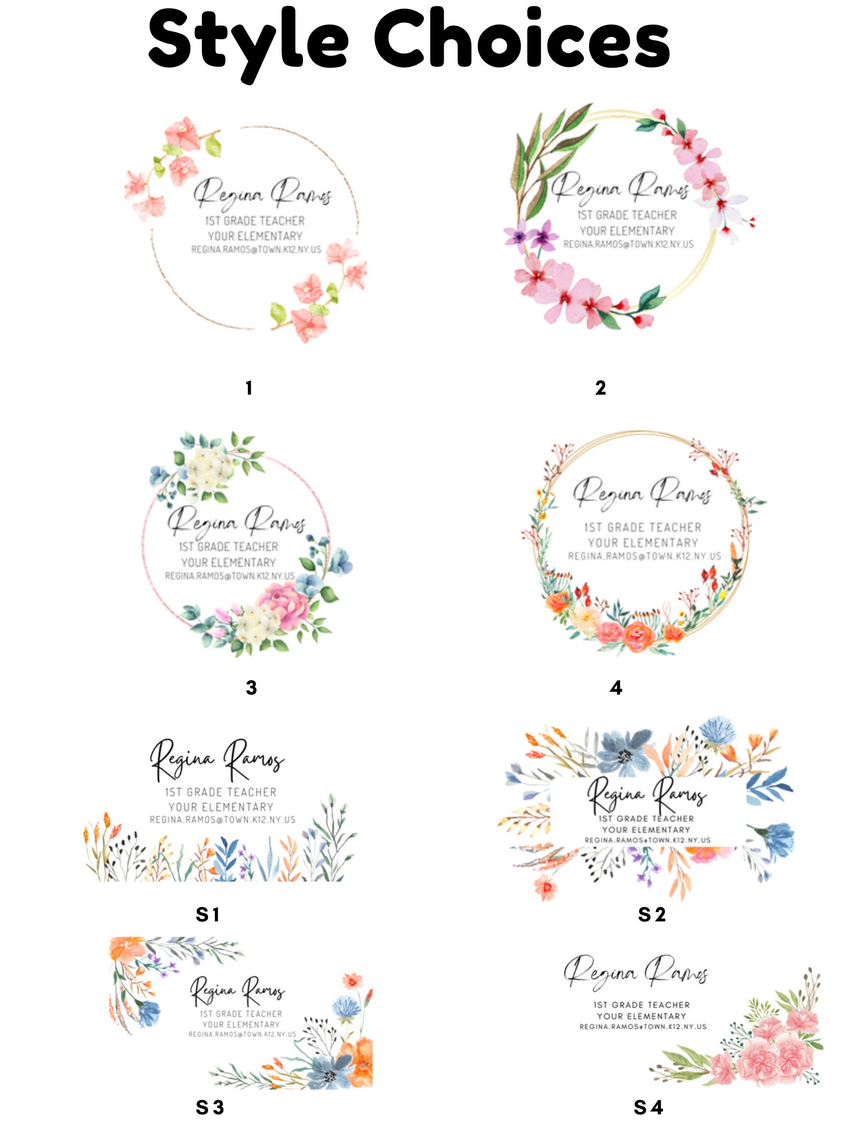 Flower Email Signature - Etsy