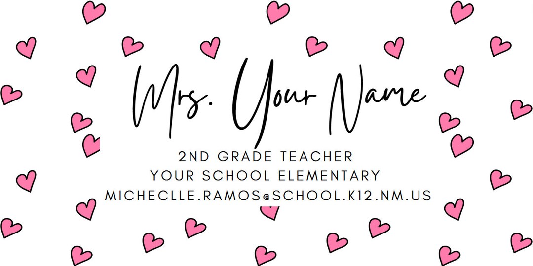 Heart Email Signature - Etsy