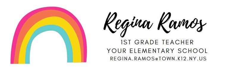 Rainbow Email Signature - Etsy