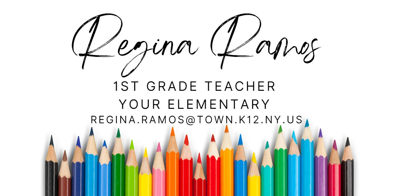 Rainbow Pencil Email Signature - Etsy