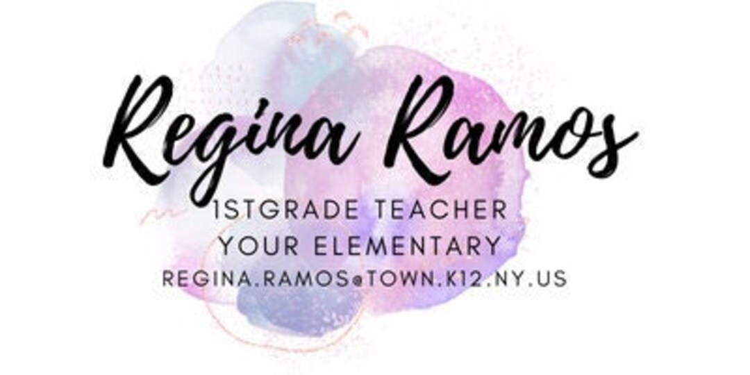 Watercolor Glitter Email Signature - Etsy