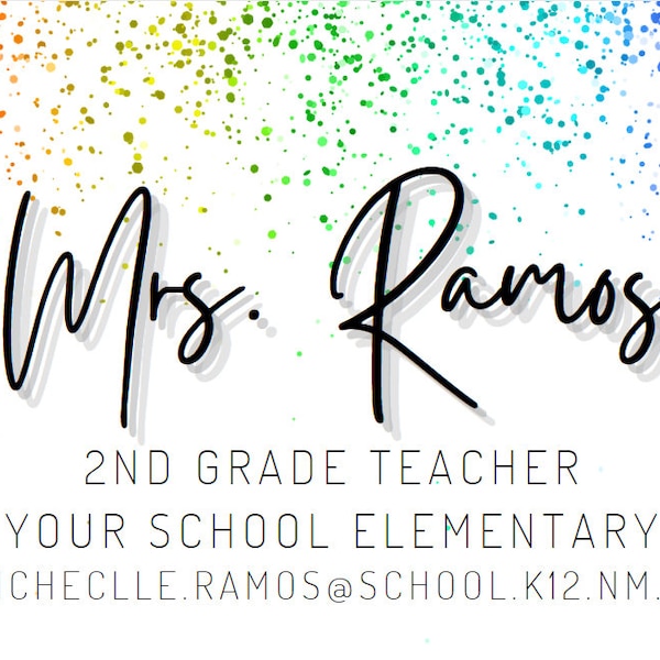 Rainbow Email Signature - Etsy