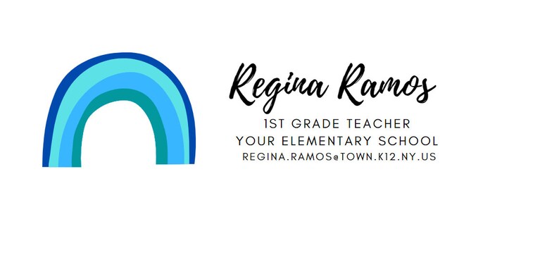 Rainbow Email Signature - Etsy UK