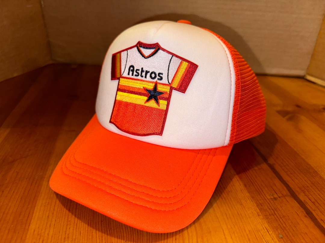 Houston Astros RAINBOW JERSEY2 Trucker Hat. One of a Kind. - Etsy