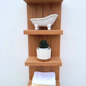 Oak Shelf Stack/solid Oak Shelf/wooden Shelves/custom Floating Shelf - Etsy
