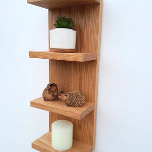 Oak Shelf Stack/solid Oak Shelf/wooden Shelves/custom Floating Shelf - Etsy