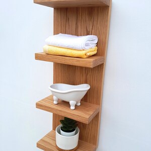 Oak Shelf Stack/solid Oak Shelf/wooden Shelves/custom Floating Shelf - Etsy