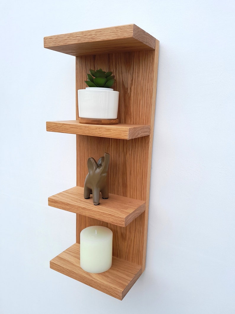 Oak Shelf Stack/solid Oak Shelf/wooden Shelves/custom Floating Shelf - Etsy