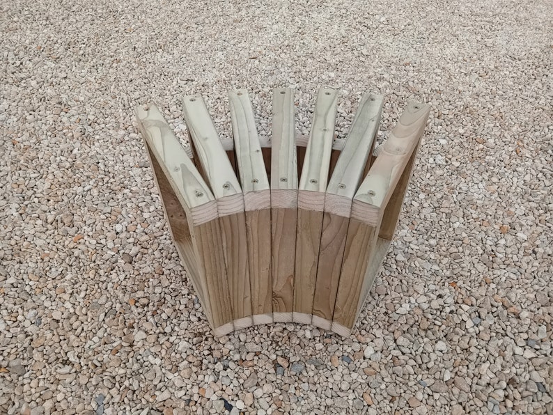 Wooden Rustic Curved Garden Bench Seat - Etsy UK