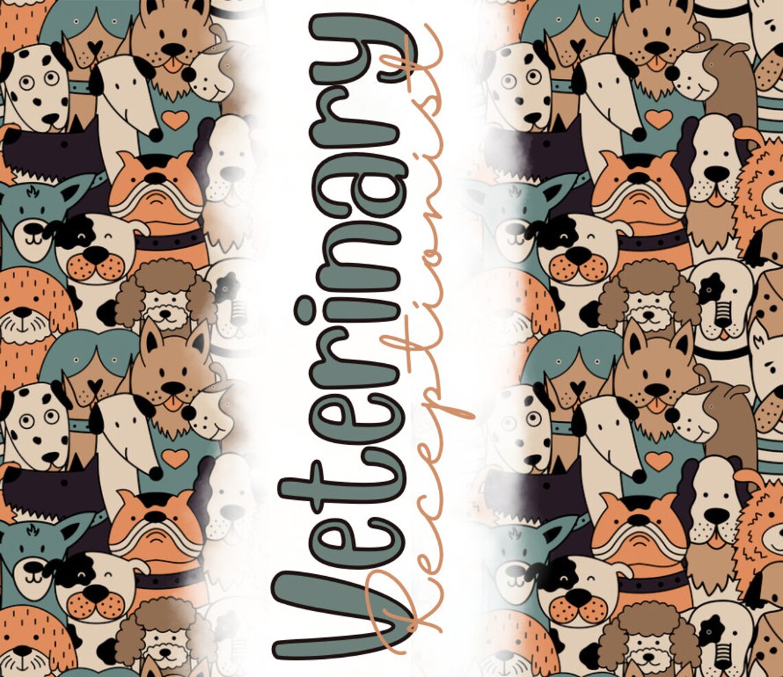 Veterinary Receptionist Tumbler Wrap - Etsy