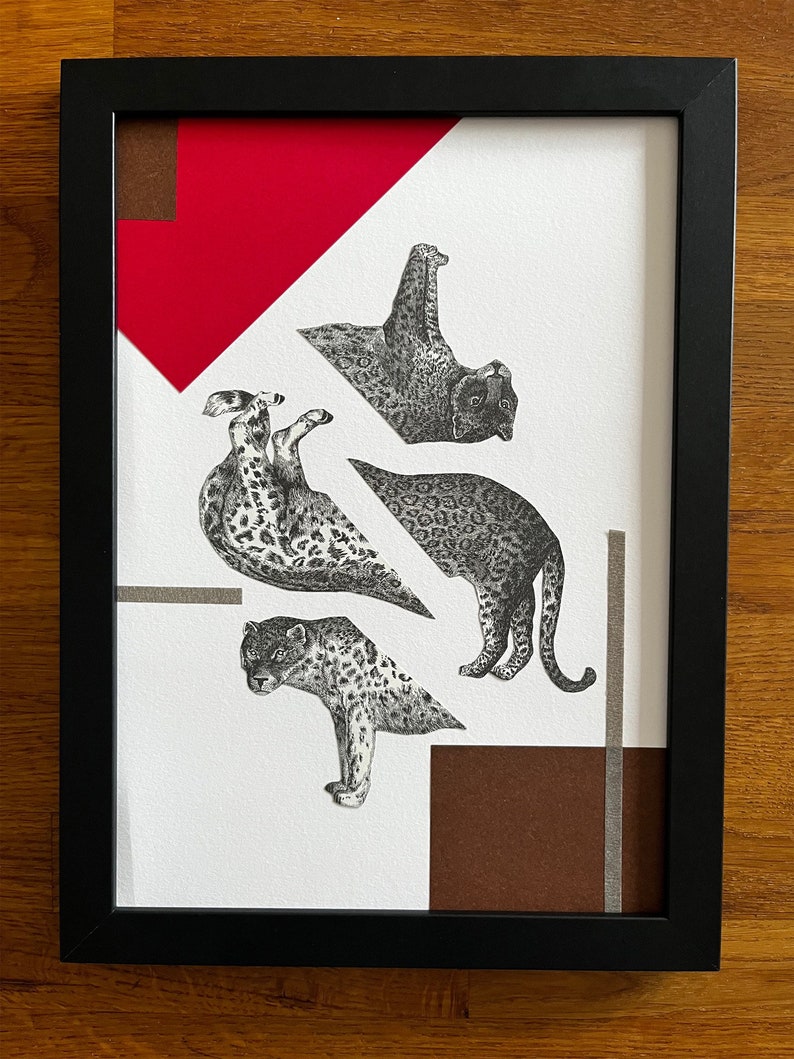 Original Collage Art Handmade Paper Mixed Textures - Etsy